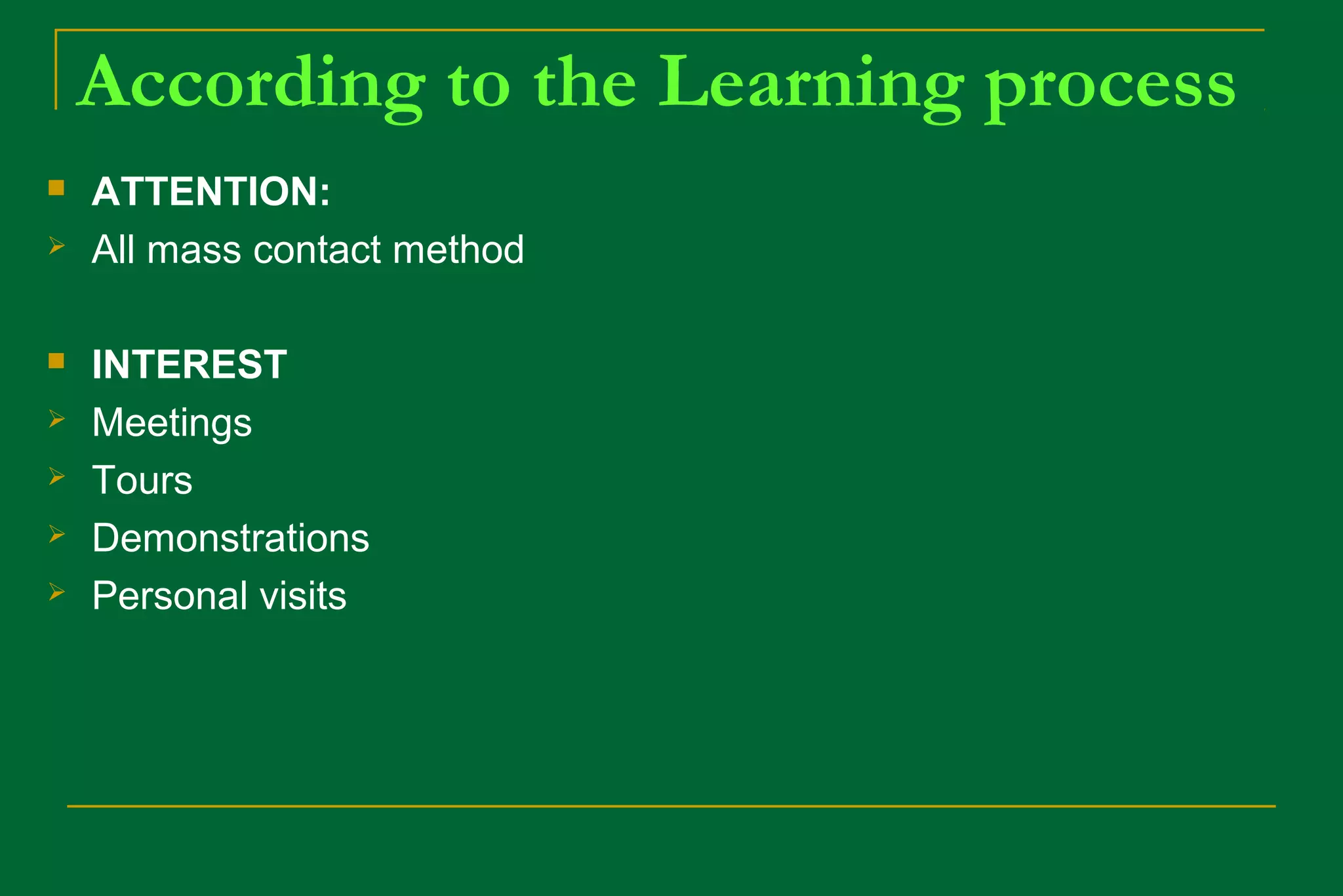 Extension teaching methods | PPT