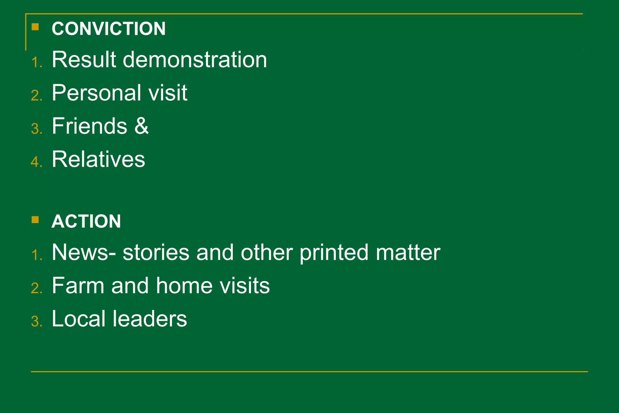 Extension teaching methods | PPT