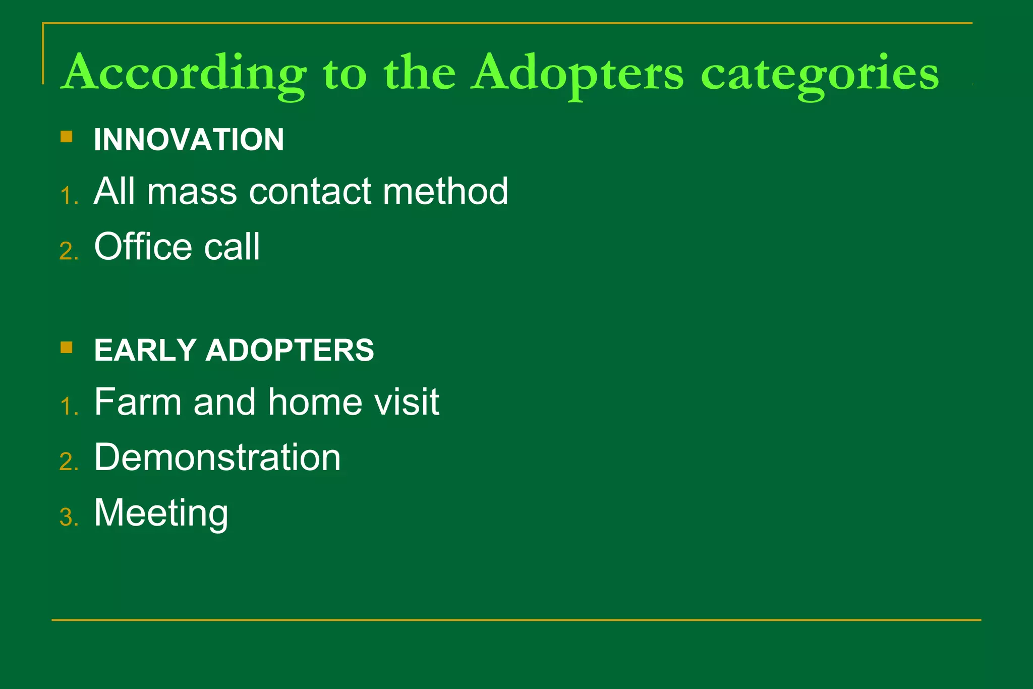 Extension teaching methods | PPT