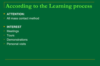 Extension teaching methods | PPT | Workshops and Classes | Hobbies ...