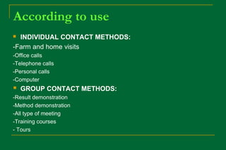 Extension teaching methods | PPT | Workshops and Classes | Hobbies ...