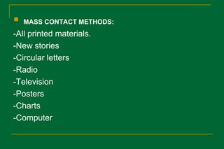 Extension teaching methods | PPT | Workshops and Classes | Hobbies ...