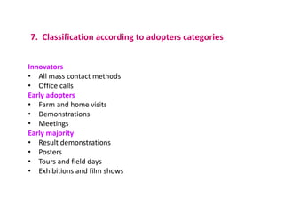 Extension teaching methods | PPTX