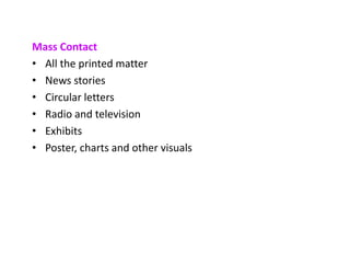 Extension teaching methods | PPTX