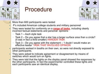 Extension to asch and crutchfield | PPTX