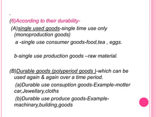 GOODS & TYPE OF GOODS | PPTX