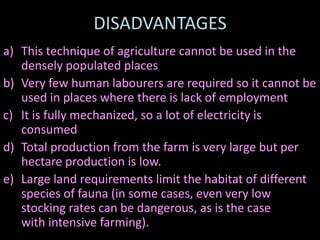 Agriculture--Extensive farming | PPTX