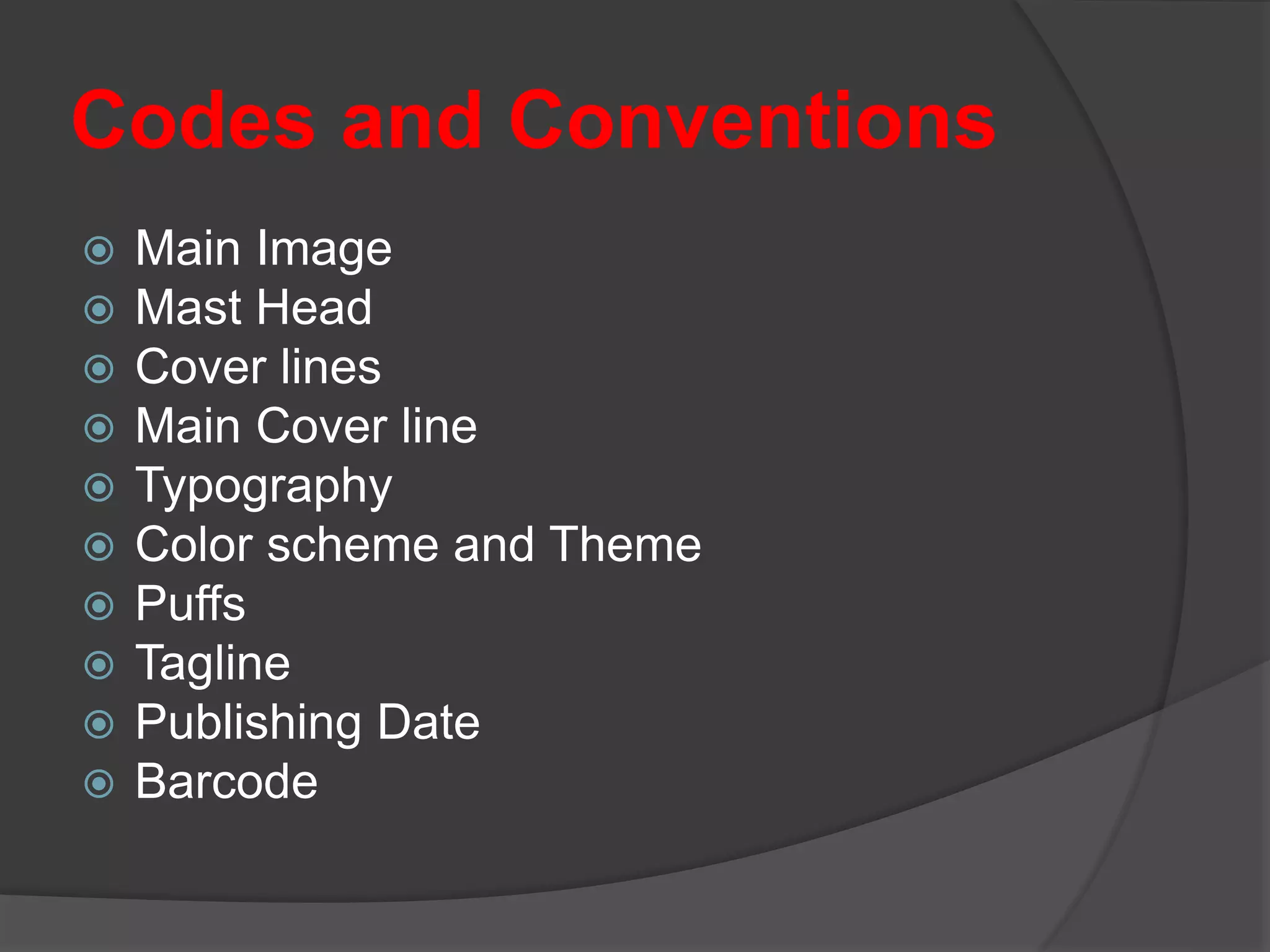 Extensive genre research (codes and conventions) | PPT