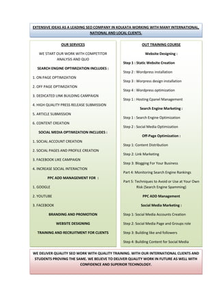 Extensive ideas profile | PDF