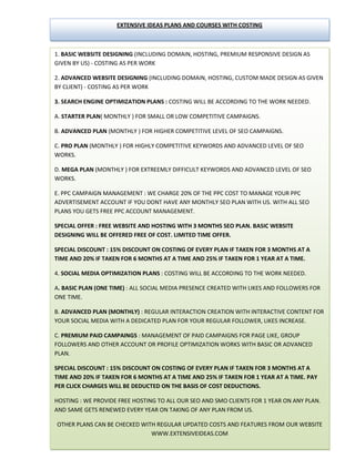 Extensive ideas profile | PDF