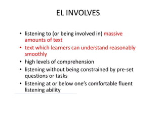 The Teaching of Extensive Listening Skill | PPTX