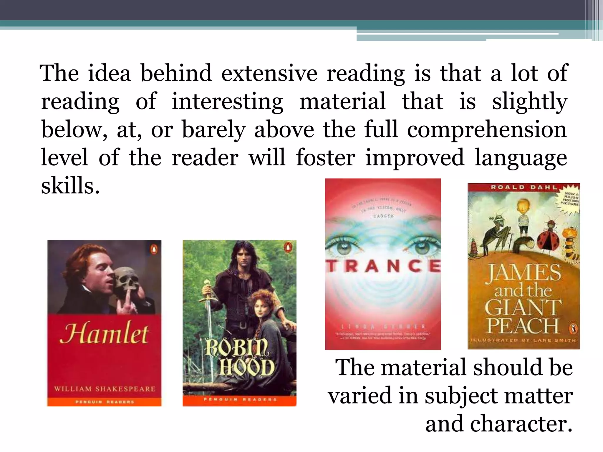 Extensive reading | PPT