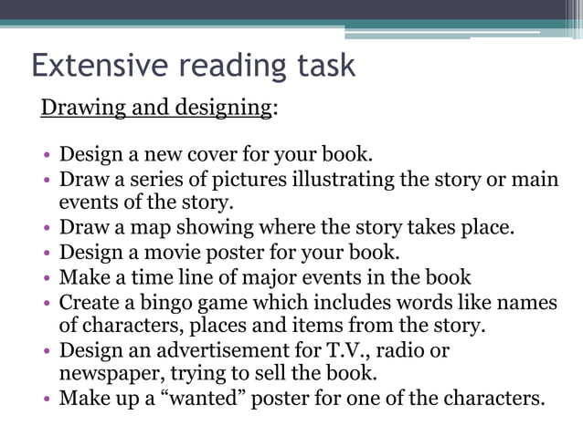 Extensive reading | PPT