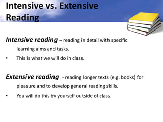 Extensive reading | PPTX