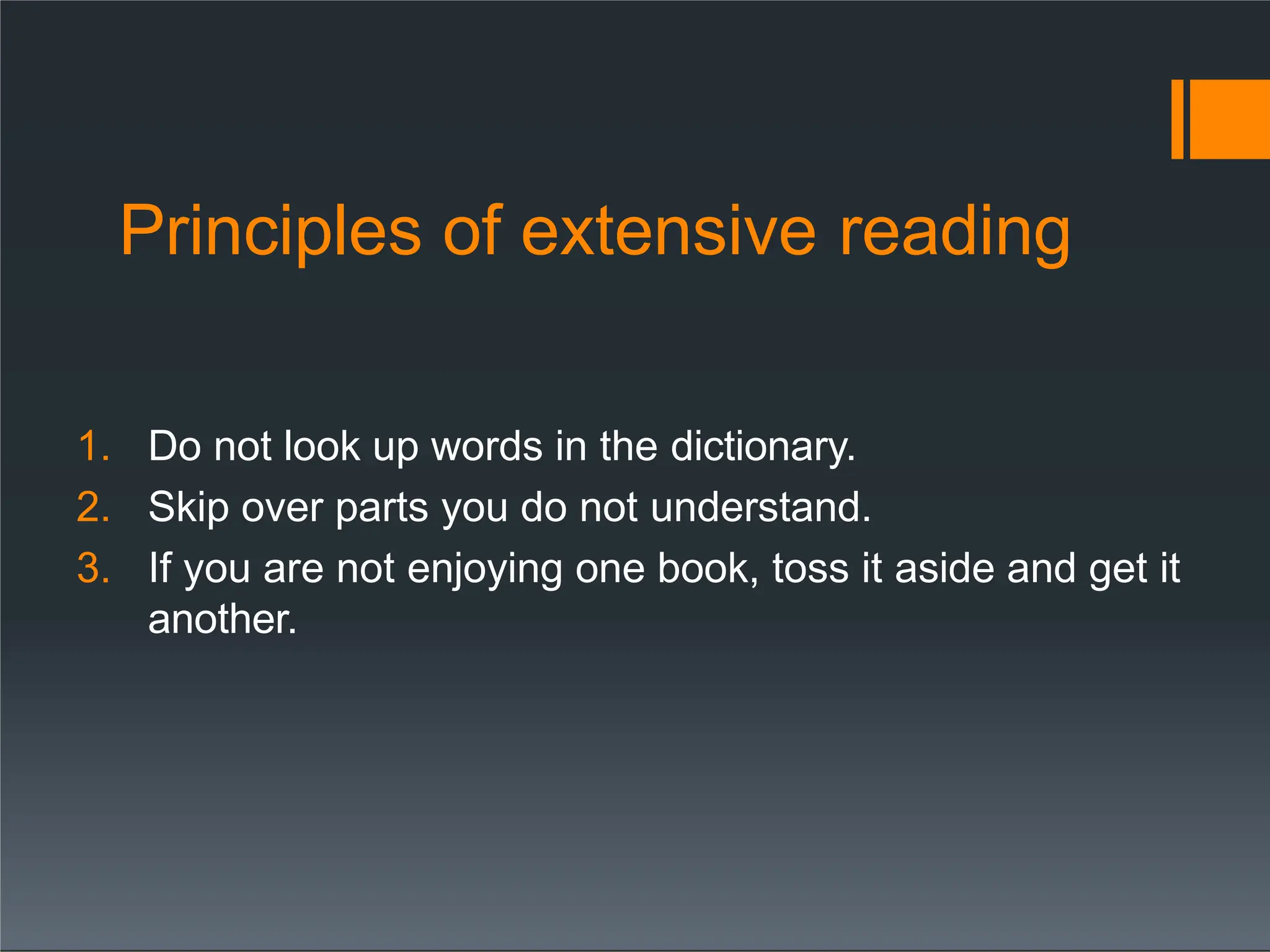 extensive reading for academic reading.. | PPTX