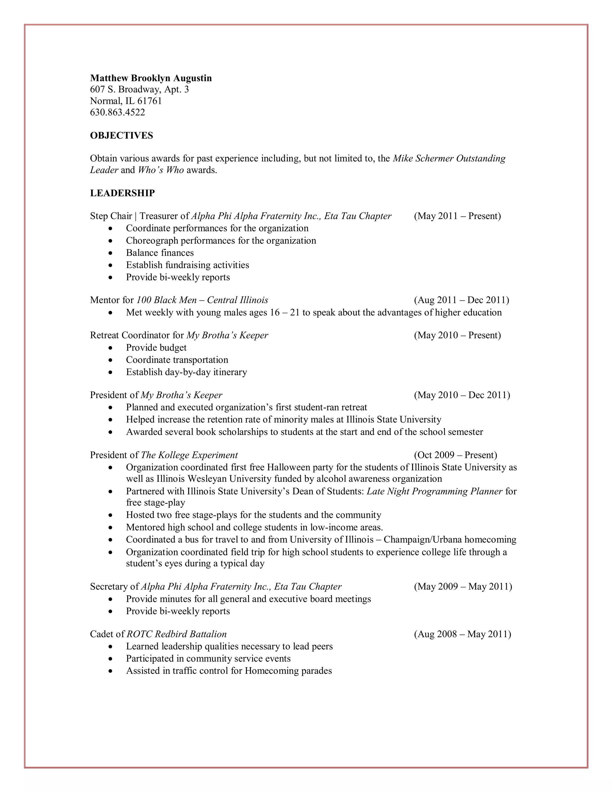Extensive Resume | PDF