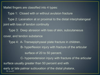 Extensor tendon injuries | PPT