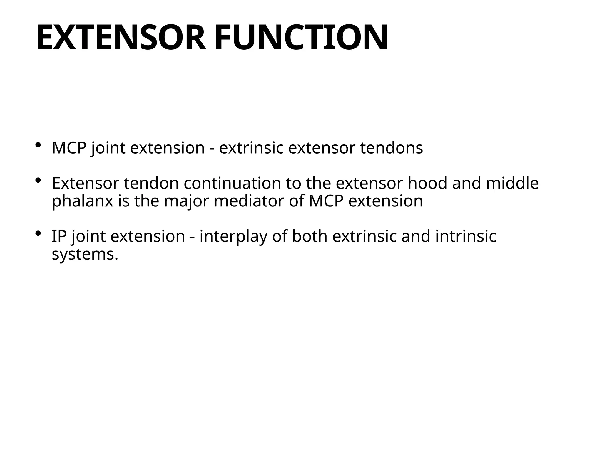 Extensor tendon anatomy, injury and its mangement pptx | PPTX