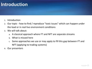 Trading Systems: Testing at the Confluence of FT and NFT | PPT