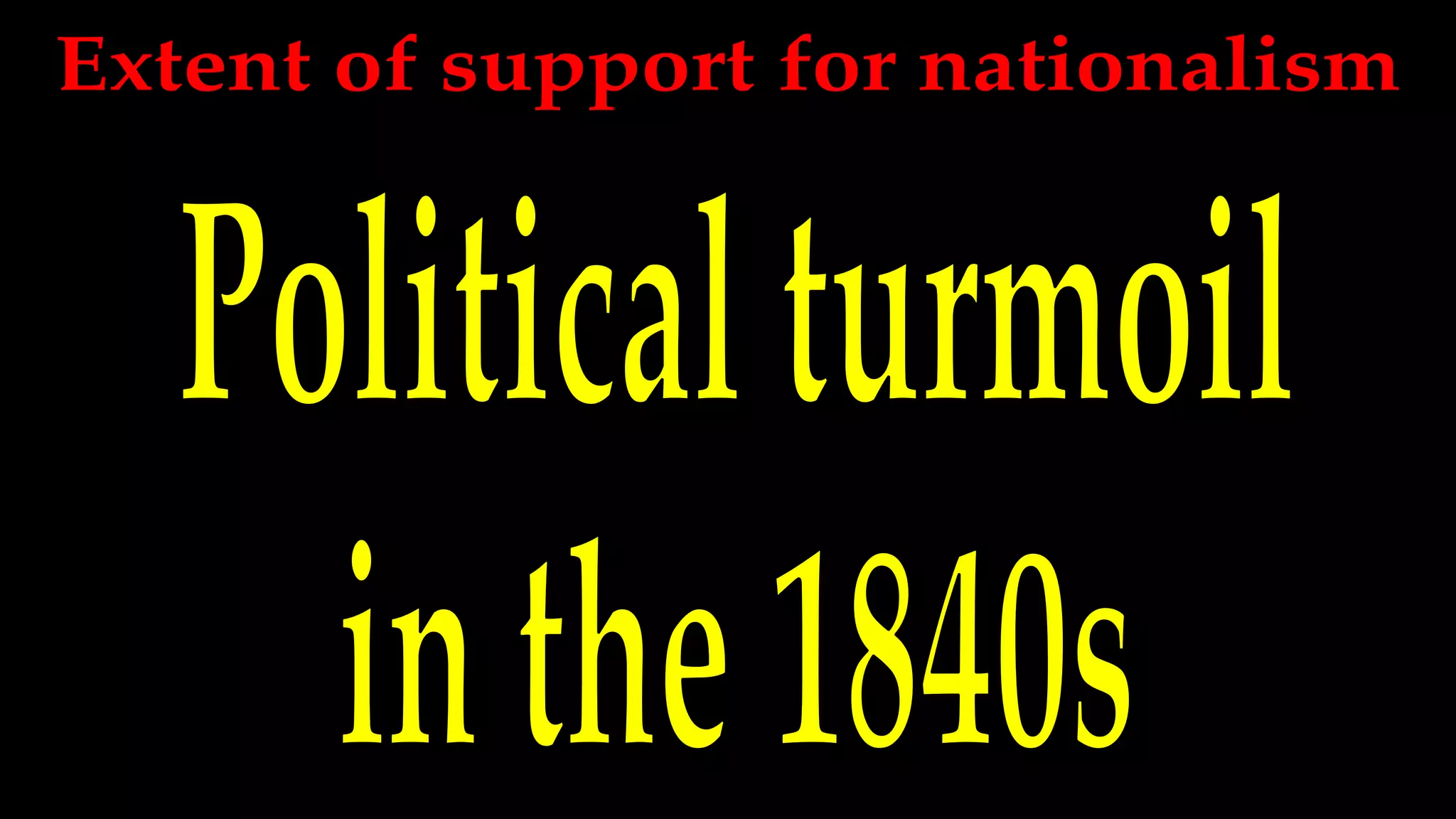 Extent of support for German nationalism 1840s | PPTX