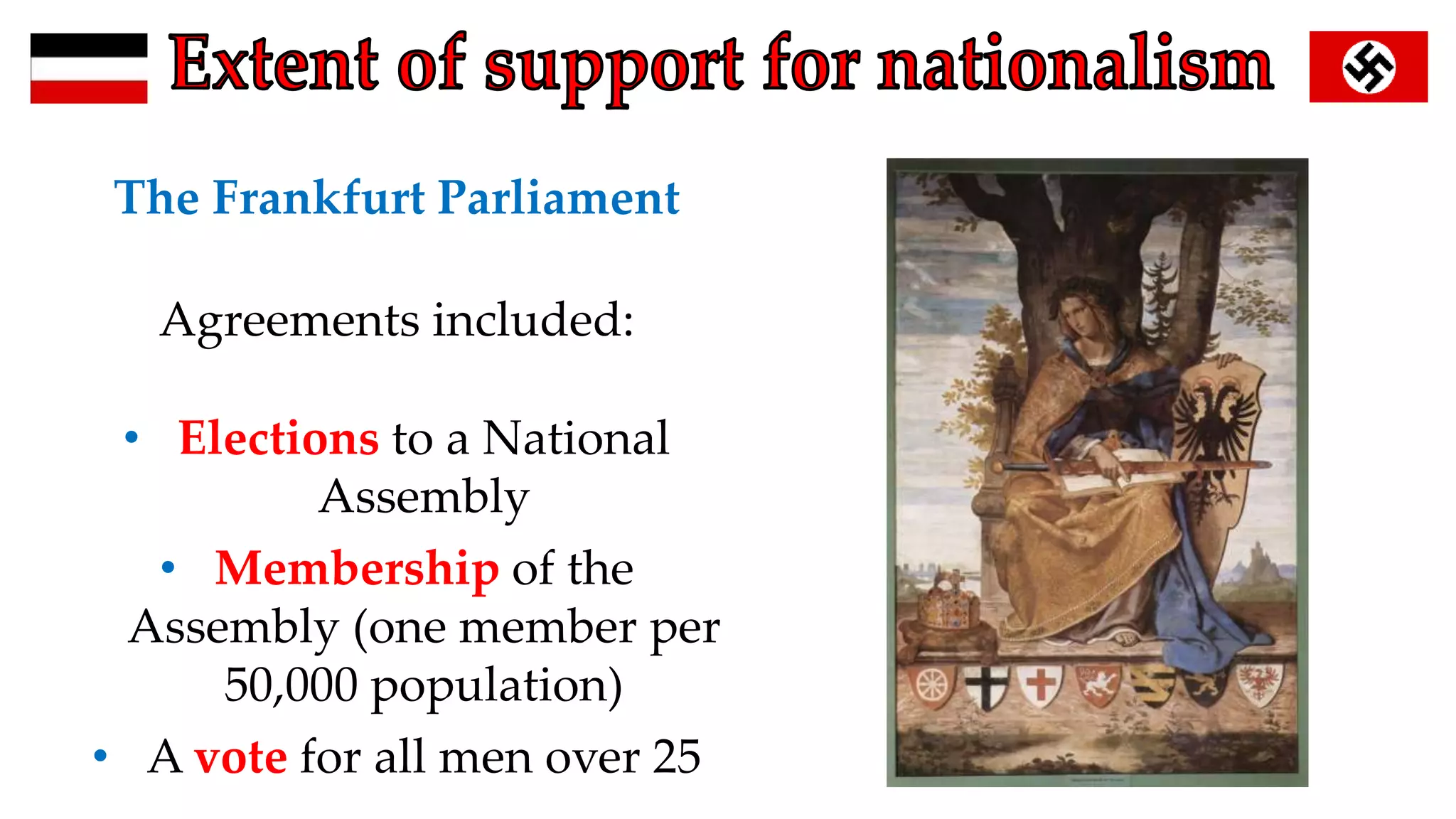 Extent of support for German nationalism frankfurt parliament | PPT