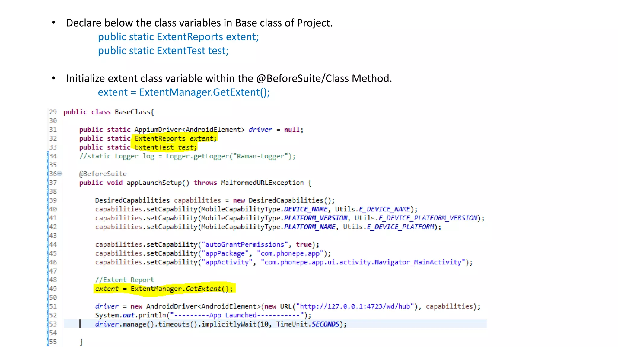 Extent Test report v3 with Appium/Selenium | PPTX