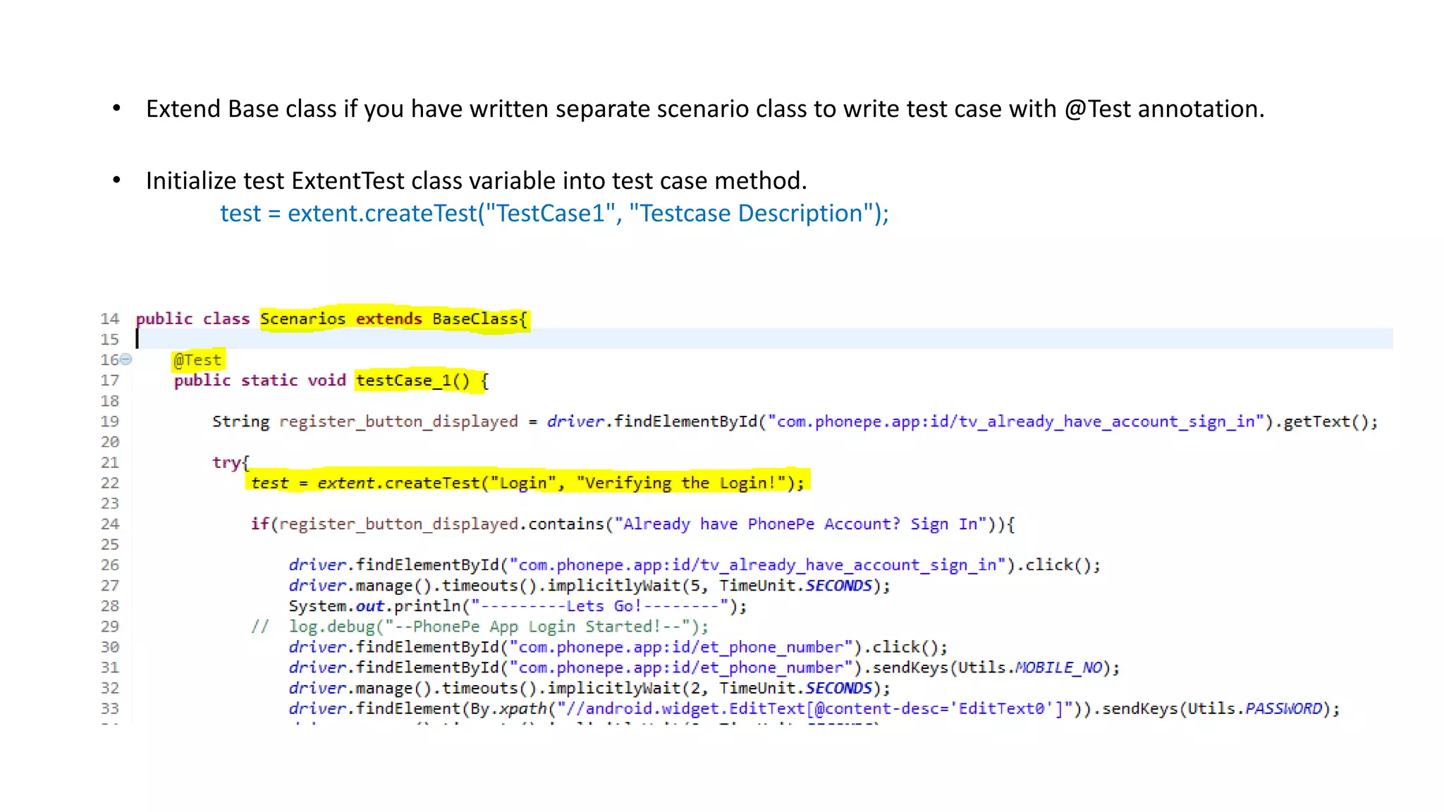 Extent Test report v3 with Appium/Selenium | PPTX