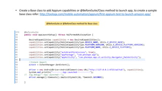 Extent Test report v3 with Appium/Selenium | PPTX