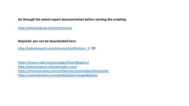 Extent Test report v3 with Appium/Selenium | PPTX | Web Design and HTML ...