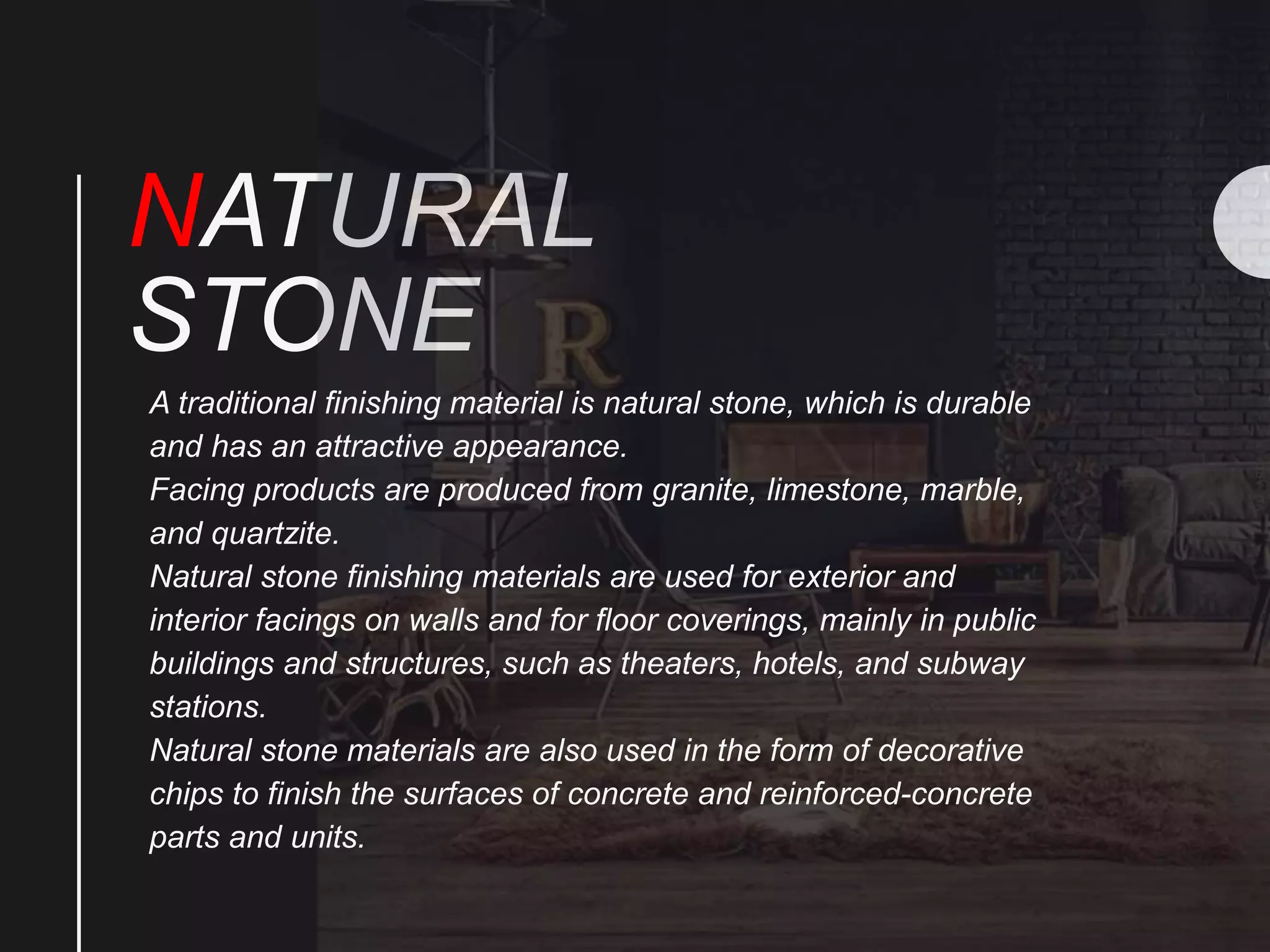 Exterior and interior Finishes- Building Construction | PPTX