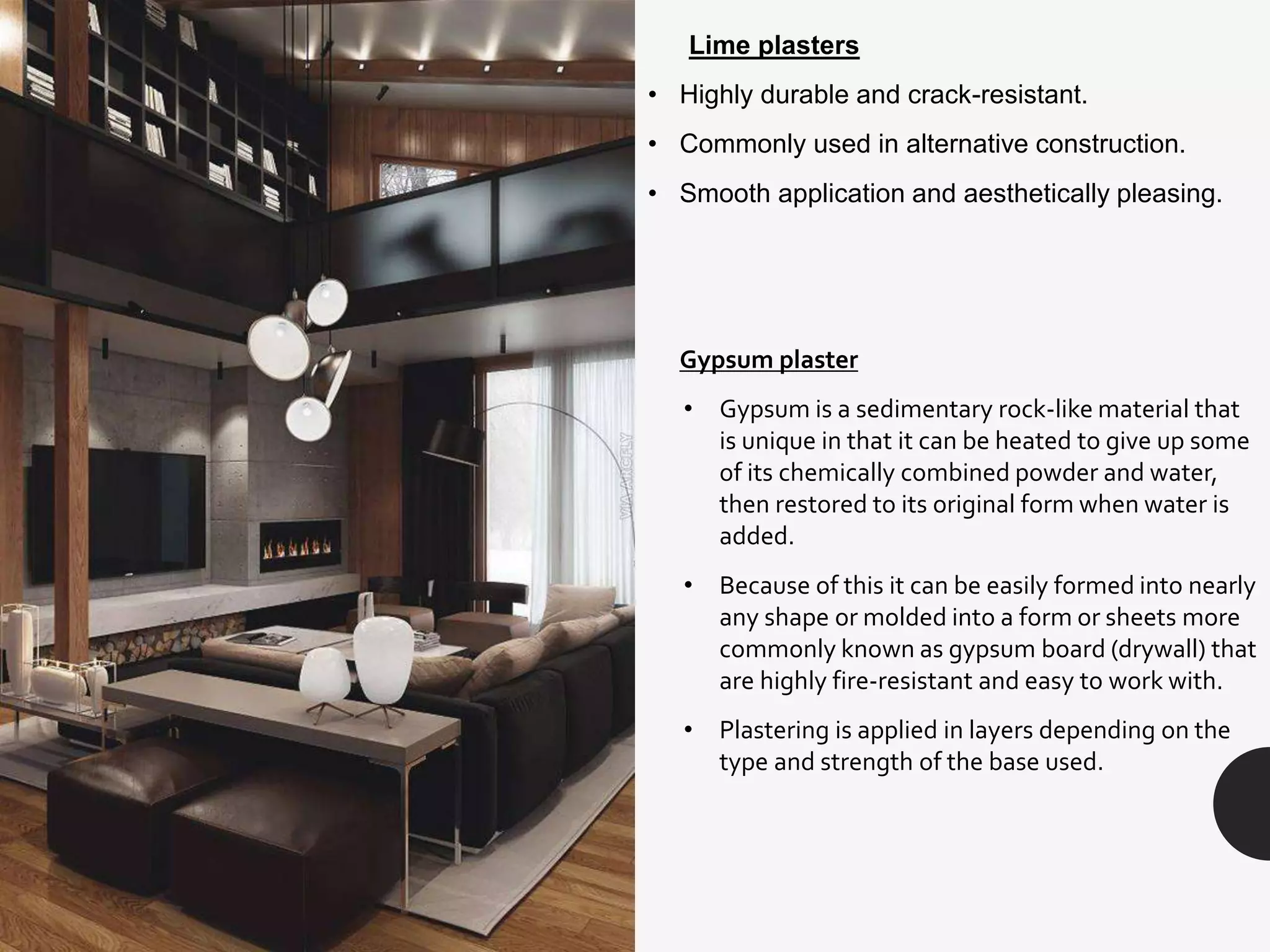 Exterior and interior Finishes- Building Construction | PPTX