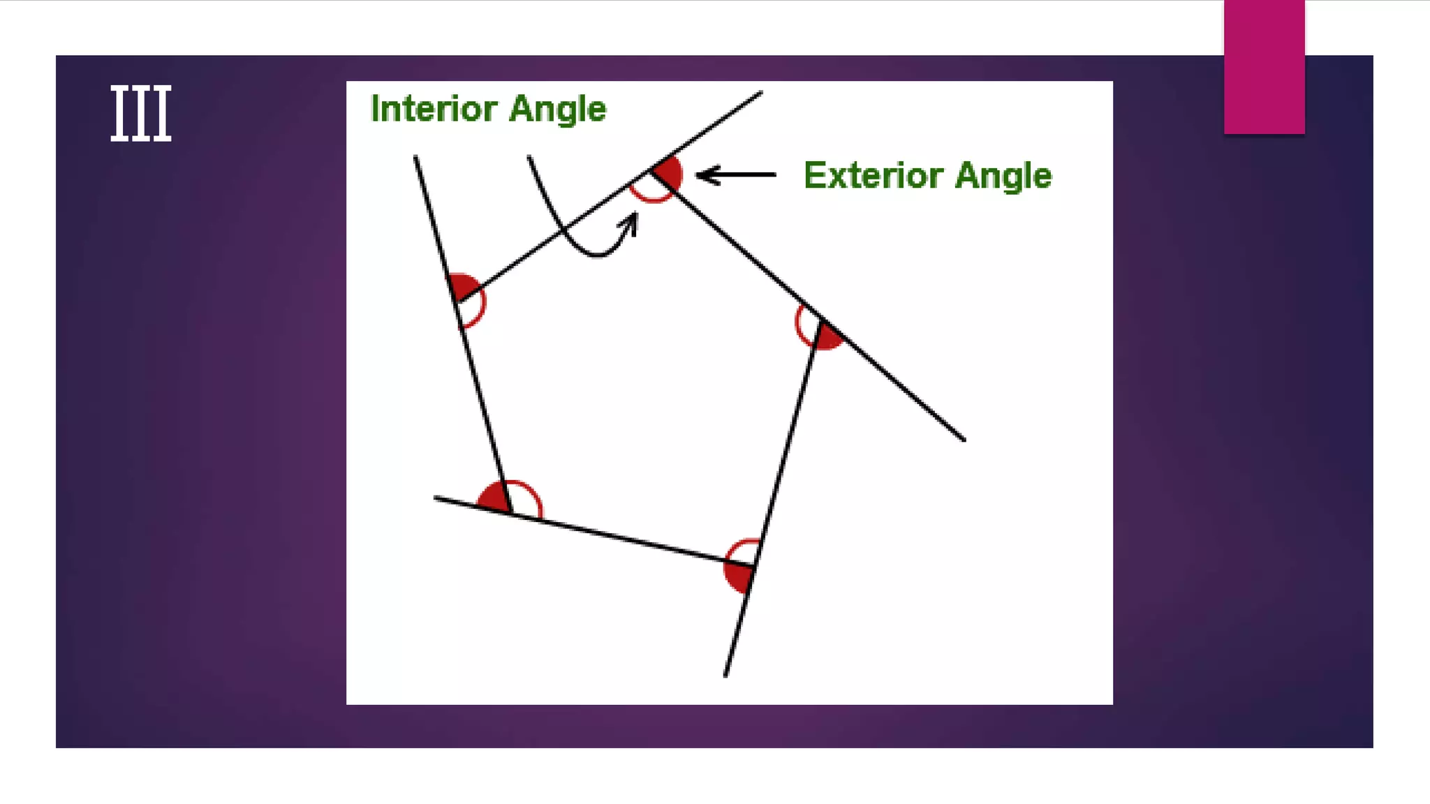 Exterior angles of a polygon | PPTX