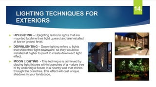 Exterior lighting & Its Types, Purpose & Techniques | PPTX