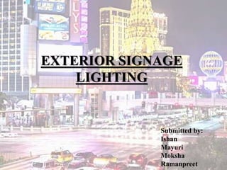 Exterior signage lighting | PPTX