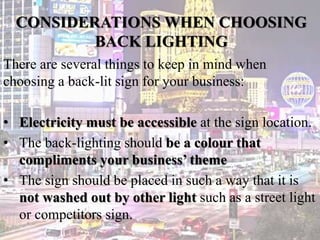 Exterior signage lighting | PPTX