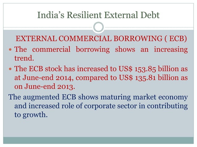 India's External Debt | PPT