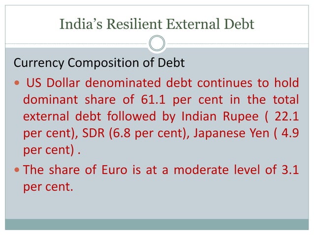 India's External Debt | PPT