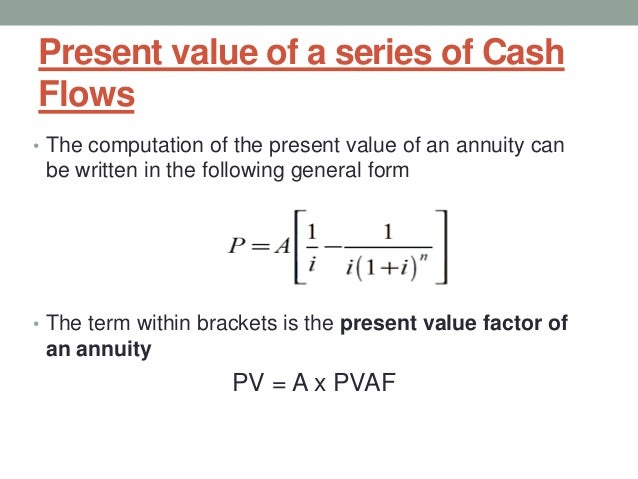 Discounting techniques of Time value of money