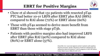 External beam radiotherapy for differentiated thyroid cancer ...