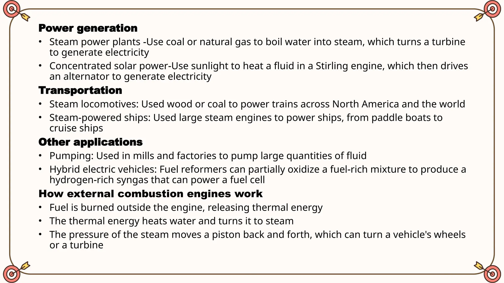 Definition and Types of External-Combustion. | PPTX