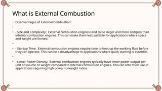 Definition and Types of External-Combustion. | PPT