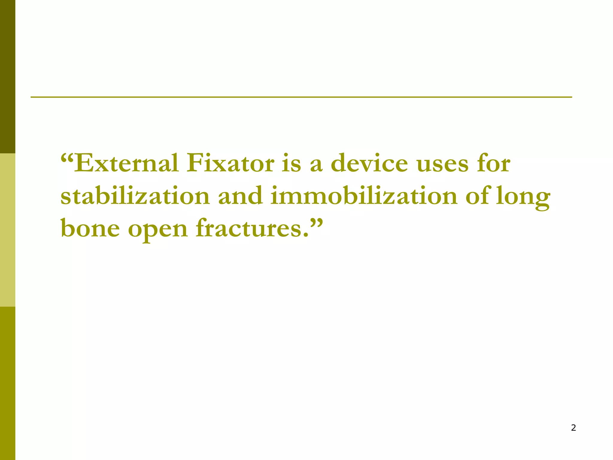 External fixator | PPT