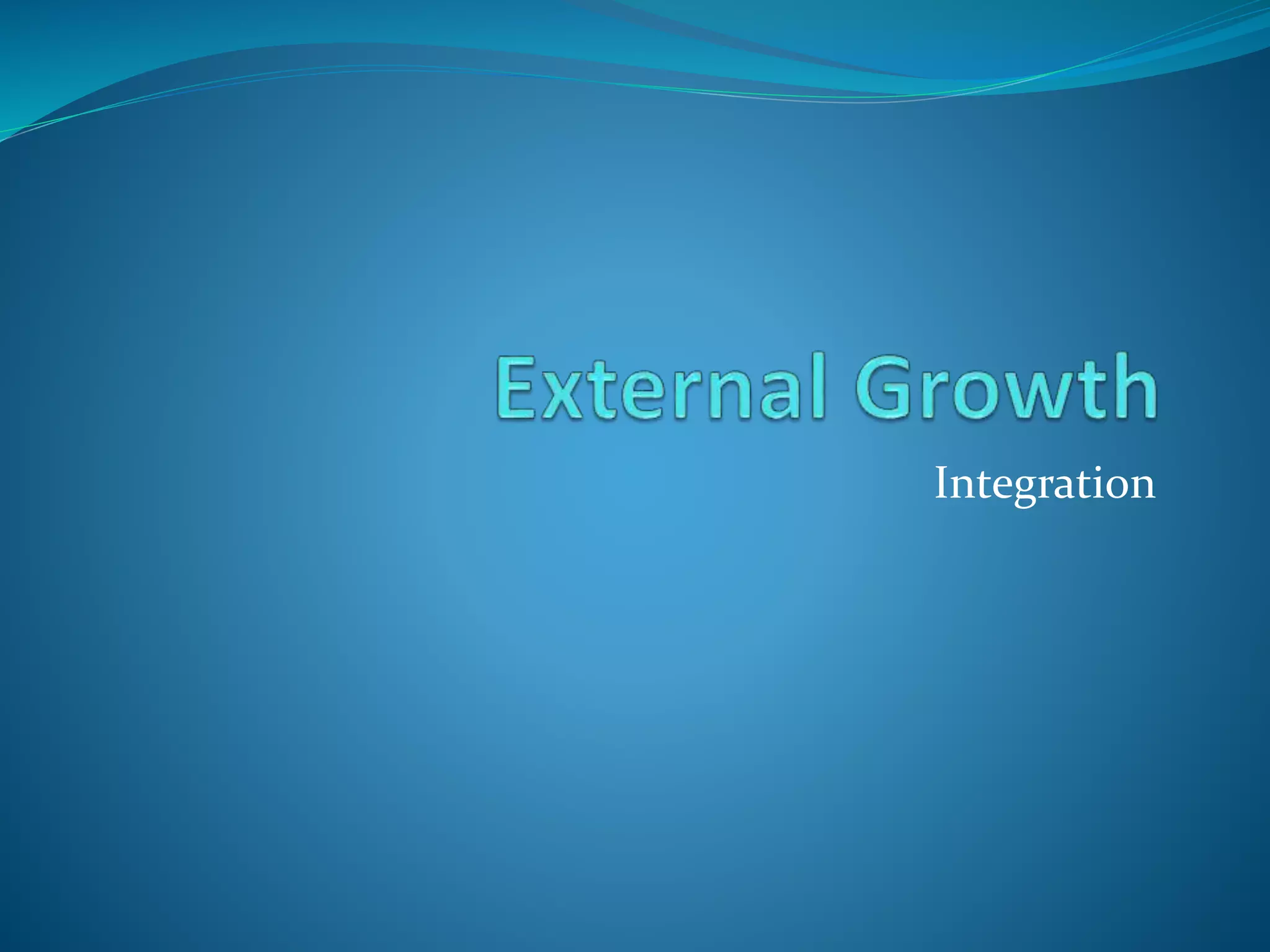 External growth | PPTX