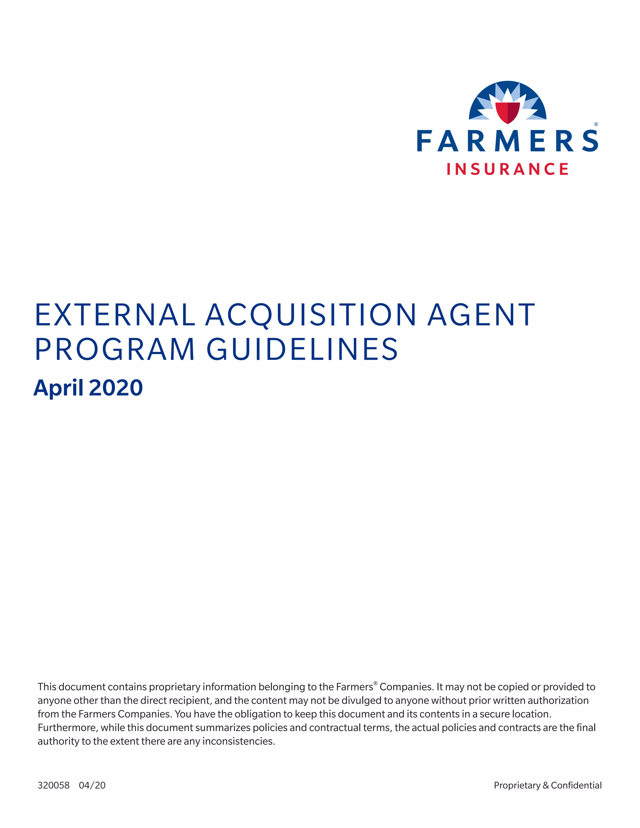 External acquisition agent_program_guidelines | PDF