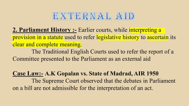 External aid of Interpretation of Statutes-1.pdf | Law