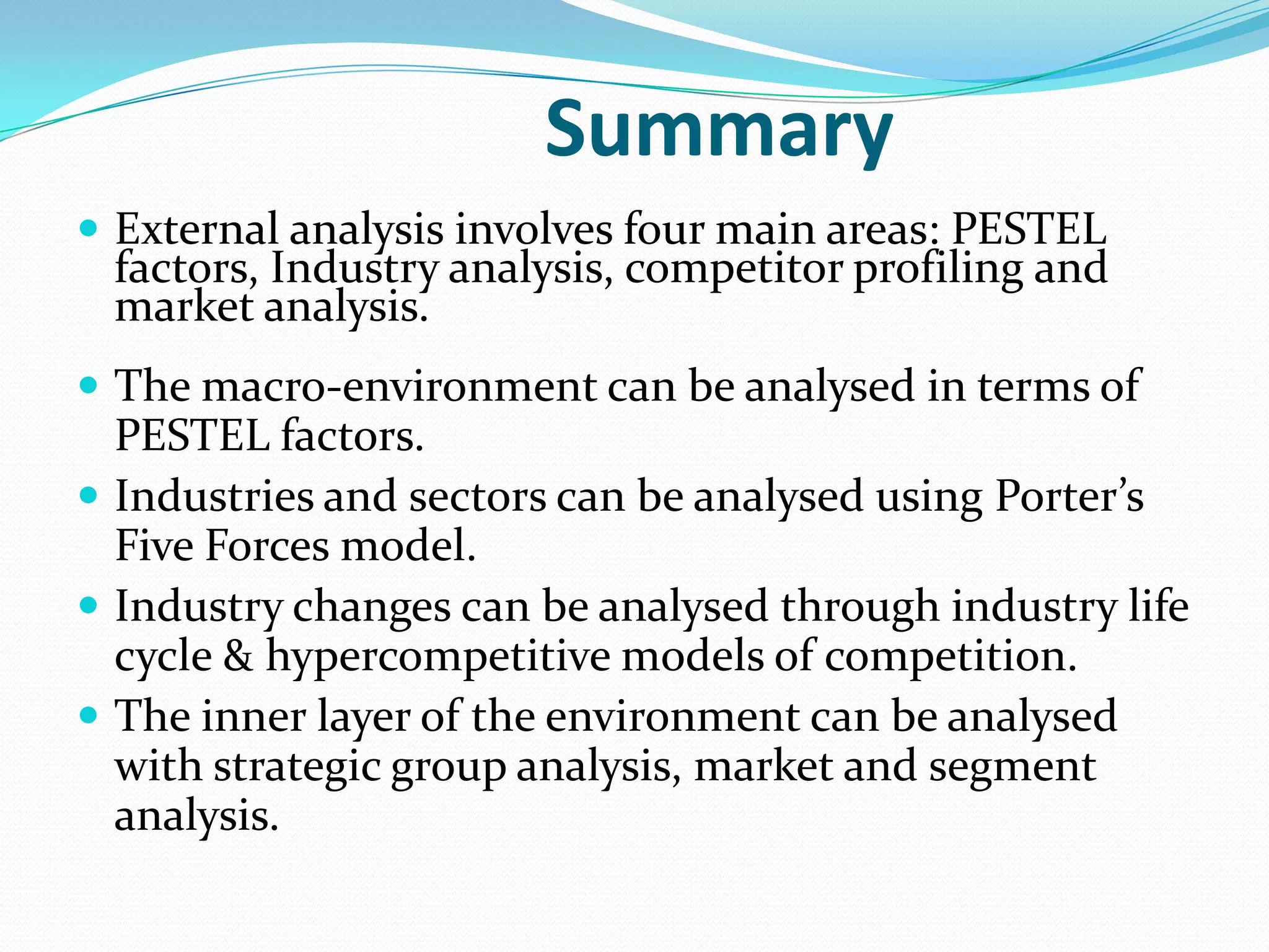 External Analysis Strategic Management Ljmu | PPTX