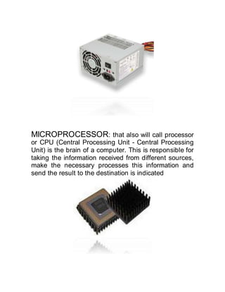 External and internal computer parts | DOCX