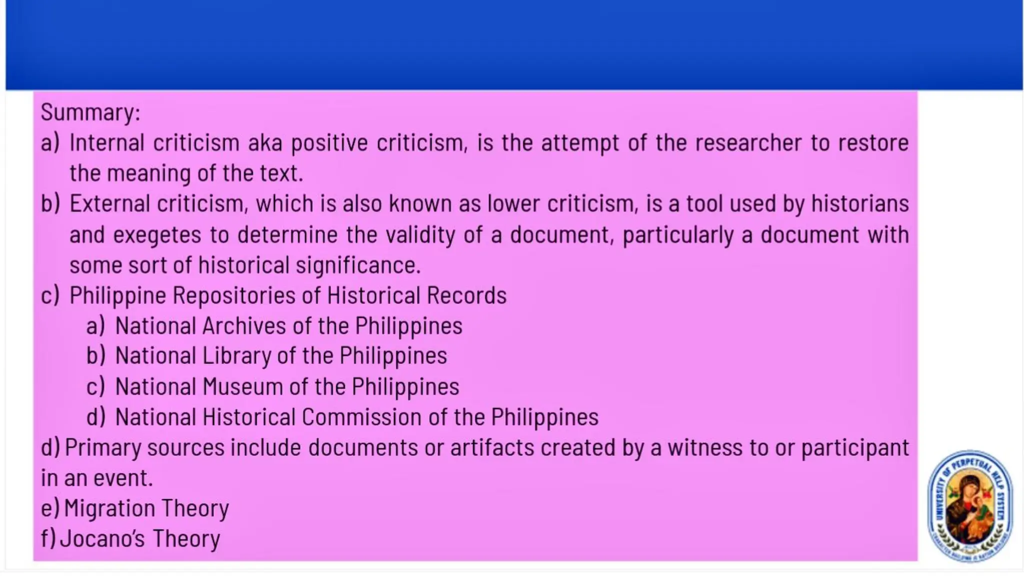 External and Internal Criticism: Readings in Philippine History | PDF