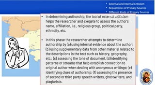 External and Internal Criticism: Readings in Philippine History | PDF