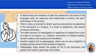 External and Internal Criticism: Readings in Philippine History | PDF